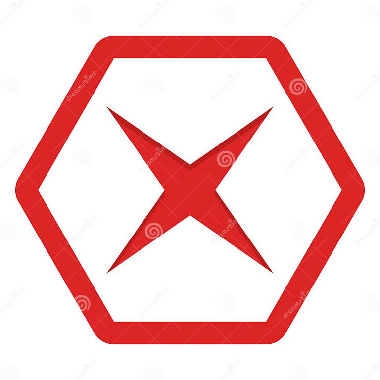 Wrong Marks, Cross Marks, Rejected, Disapproved, No, False, Not Ok ...