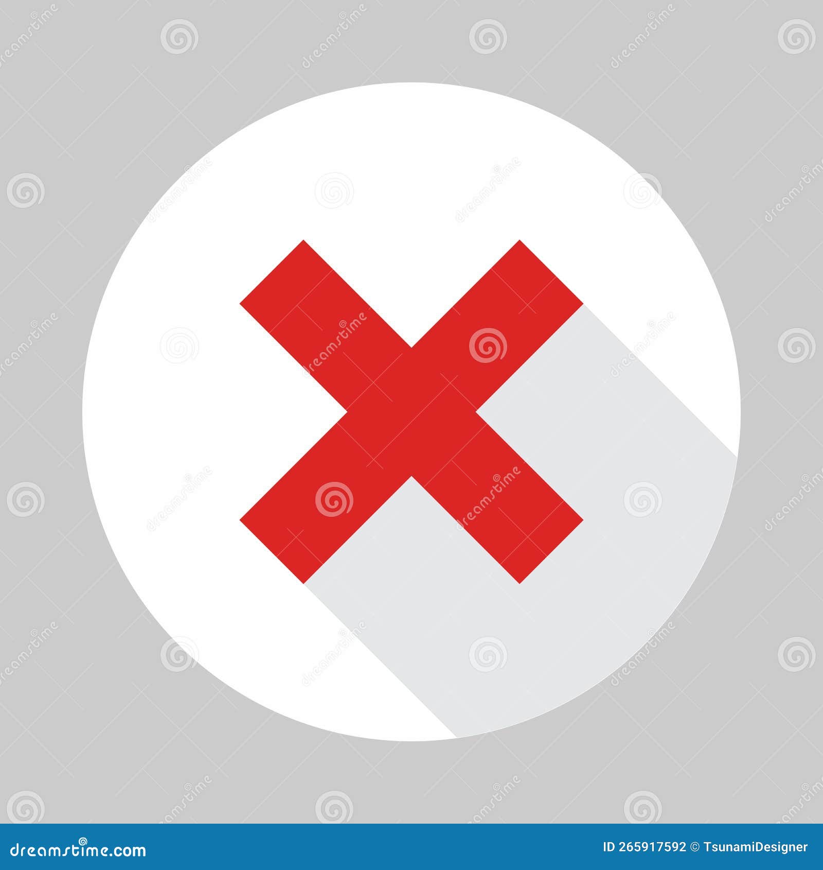 Wrong Marks, Cross Marks, Rejected, Disapproved, No, False, Not Ok ...