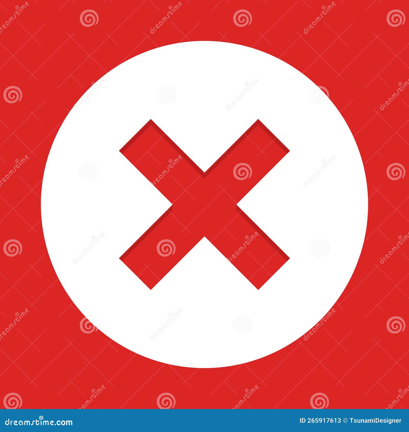 Wrong Marks, Cross Marks, Rejected, Disapproved, No, False, Not Ok ...