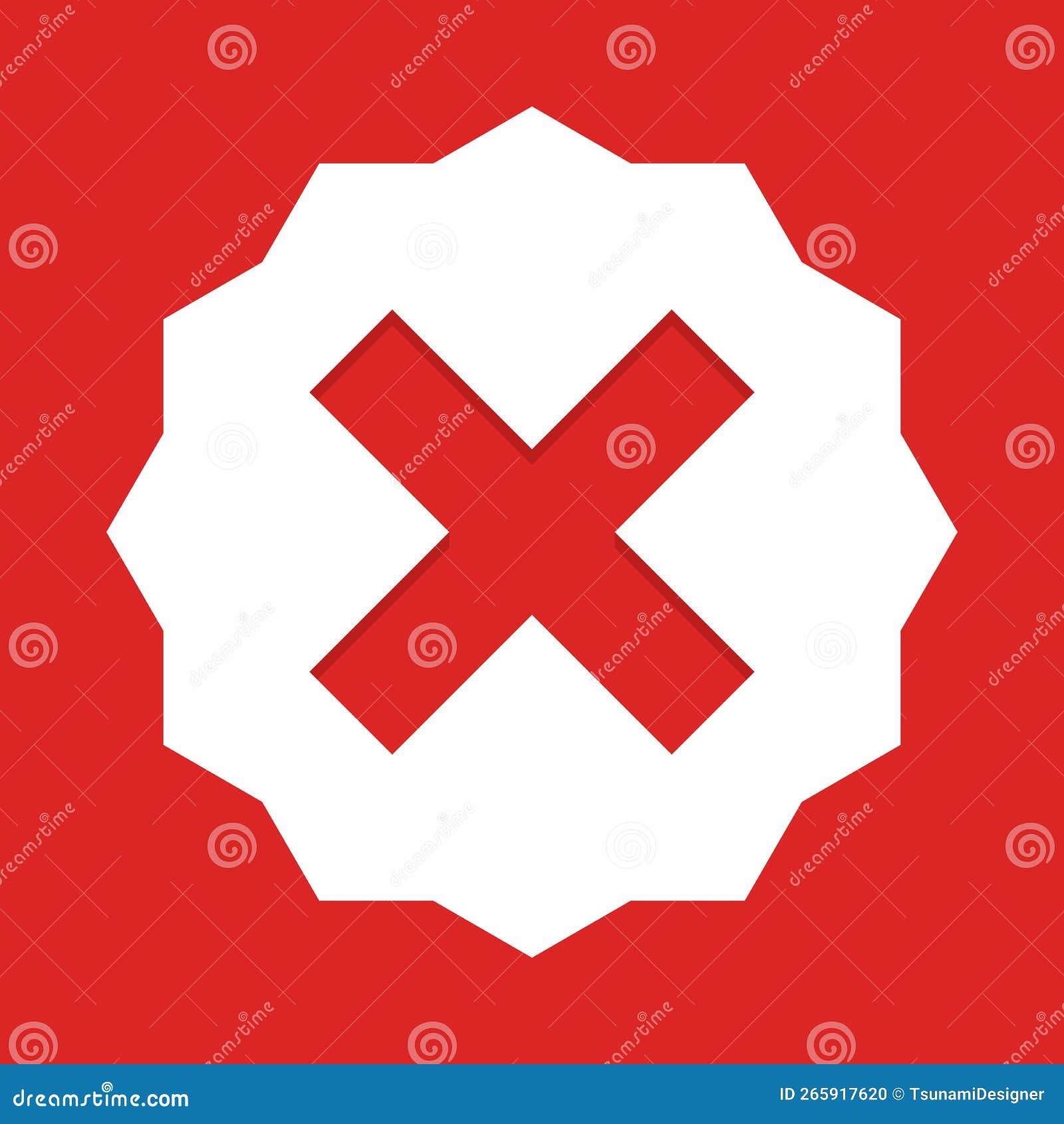 Wrong Marks, Cross Marks, Rejected, Disapproved, No, False, Not Ok ...