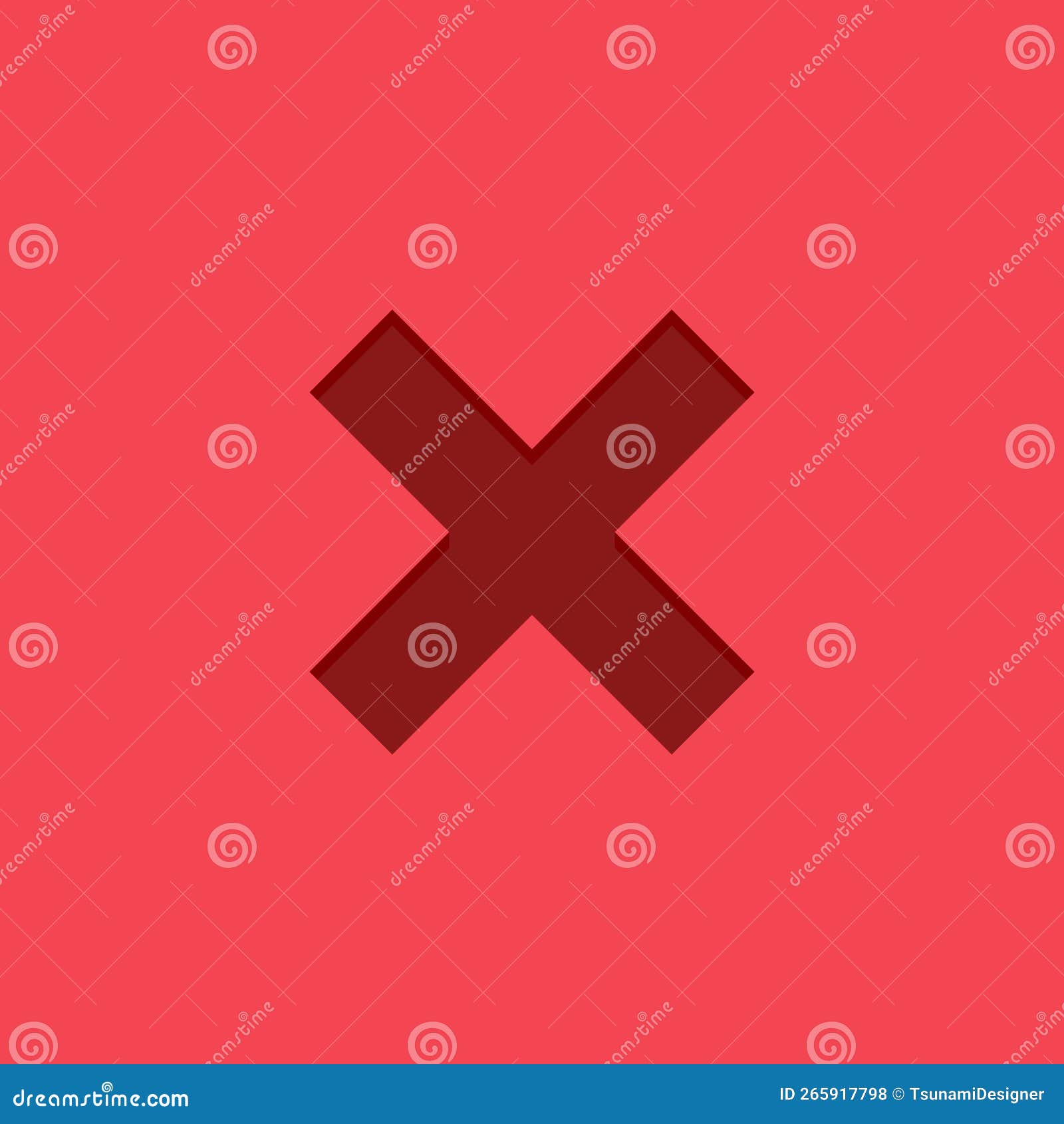 Wrong Marks, Cross Marks, Rejected, Disapproved, No, False, Not Ok ...