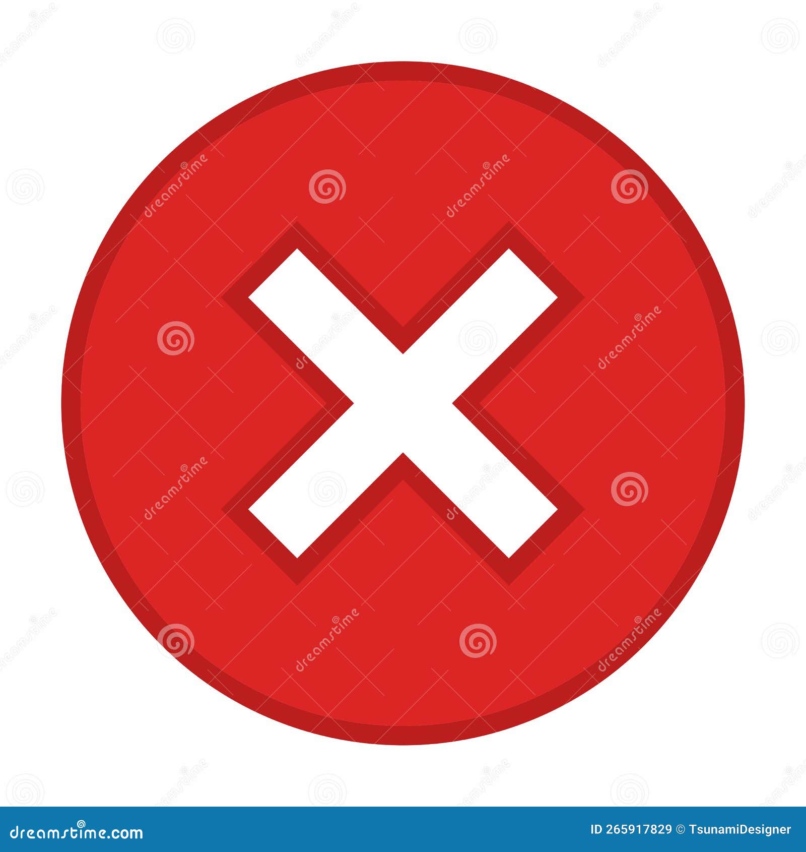 Wrong Marks, Cross Marks, Rejected, Disapproved, No, False, Not Ok ...