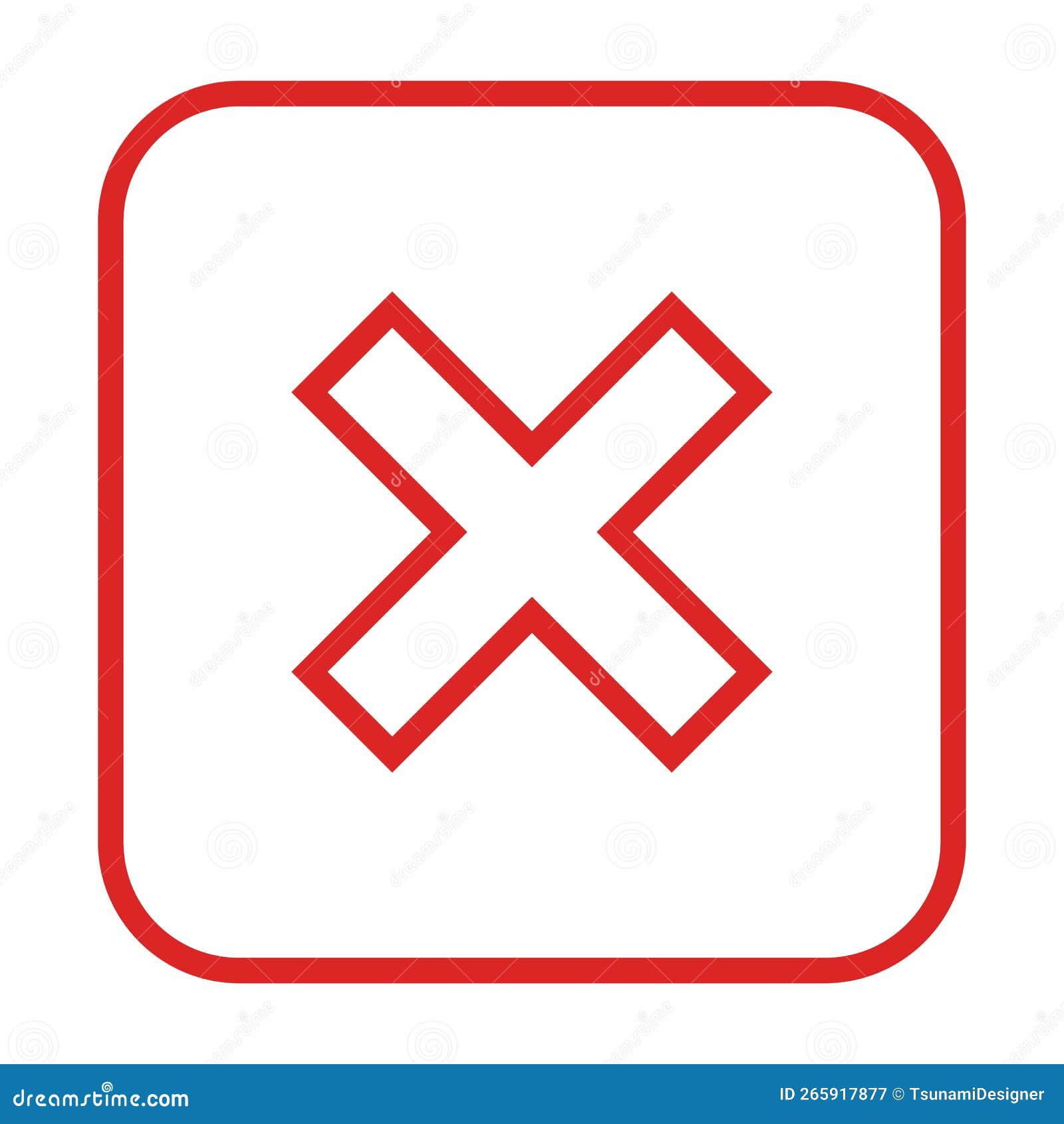 Wrong Marks, Cross Marks, Rejected, Disapproved, No, False, Not Ok ...