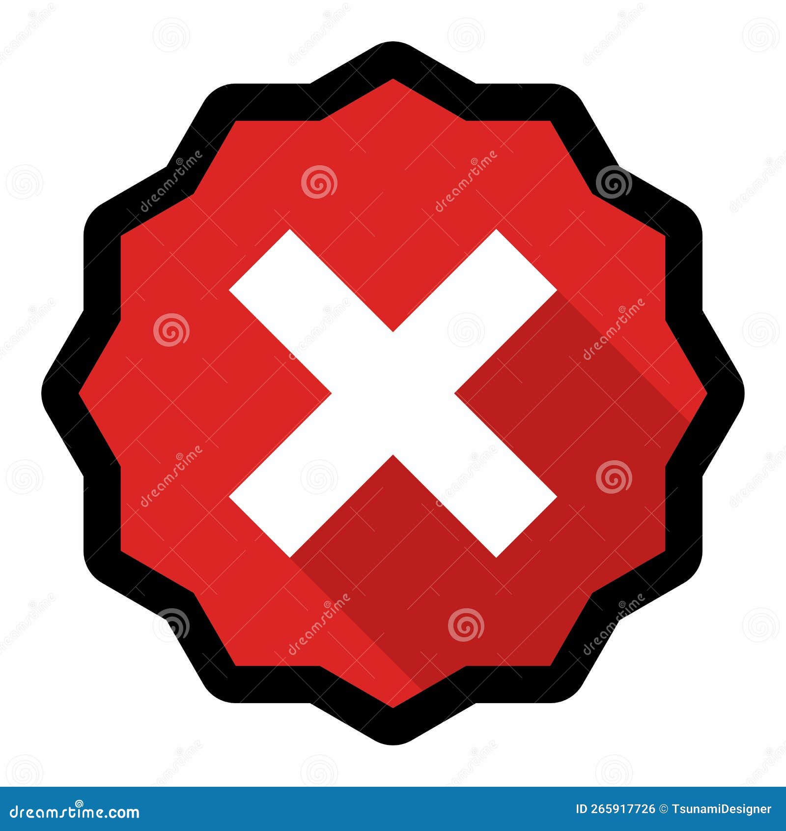 Wrong Marks, Cross Marks, Rejected, Disapproved, No, False, Not Ok ...