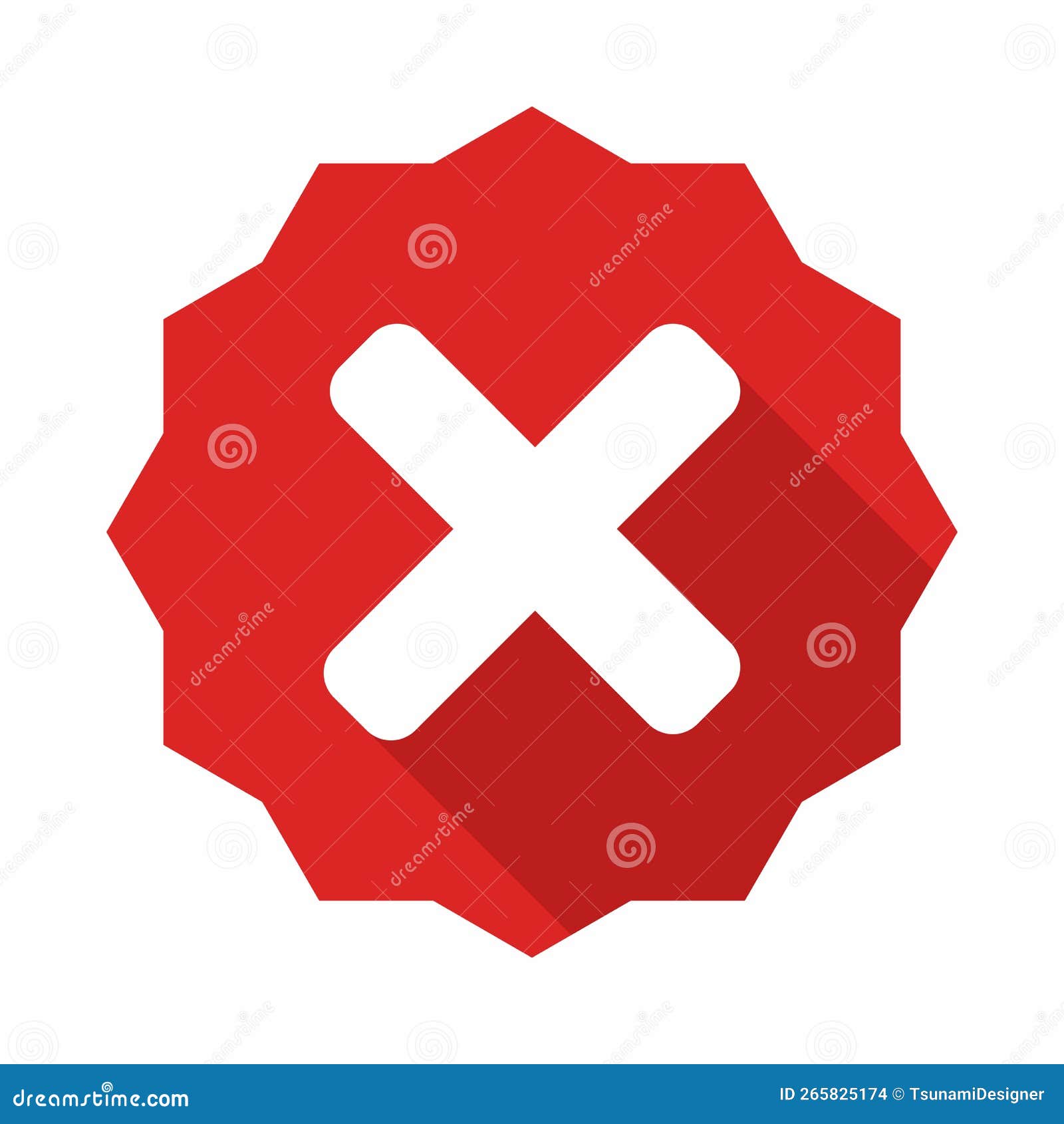 Wrong Marks, Cross Marks, Rejected, Disapproved, No, False, Not Ok ...