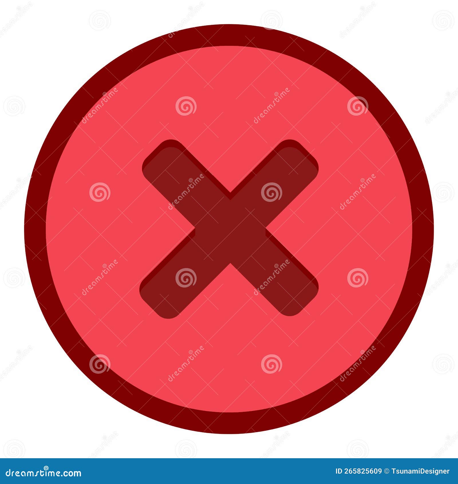 Wrong Marks, Cross Marks, Rejected, Disapproved, No, False, Not Ok ...