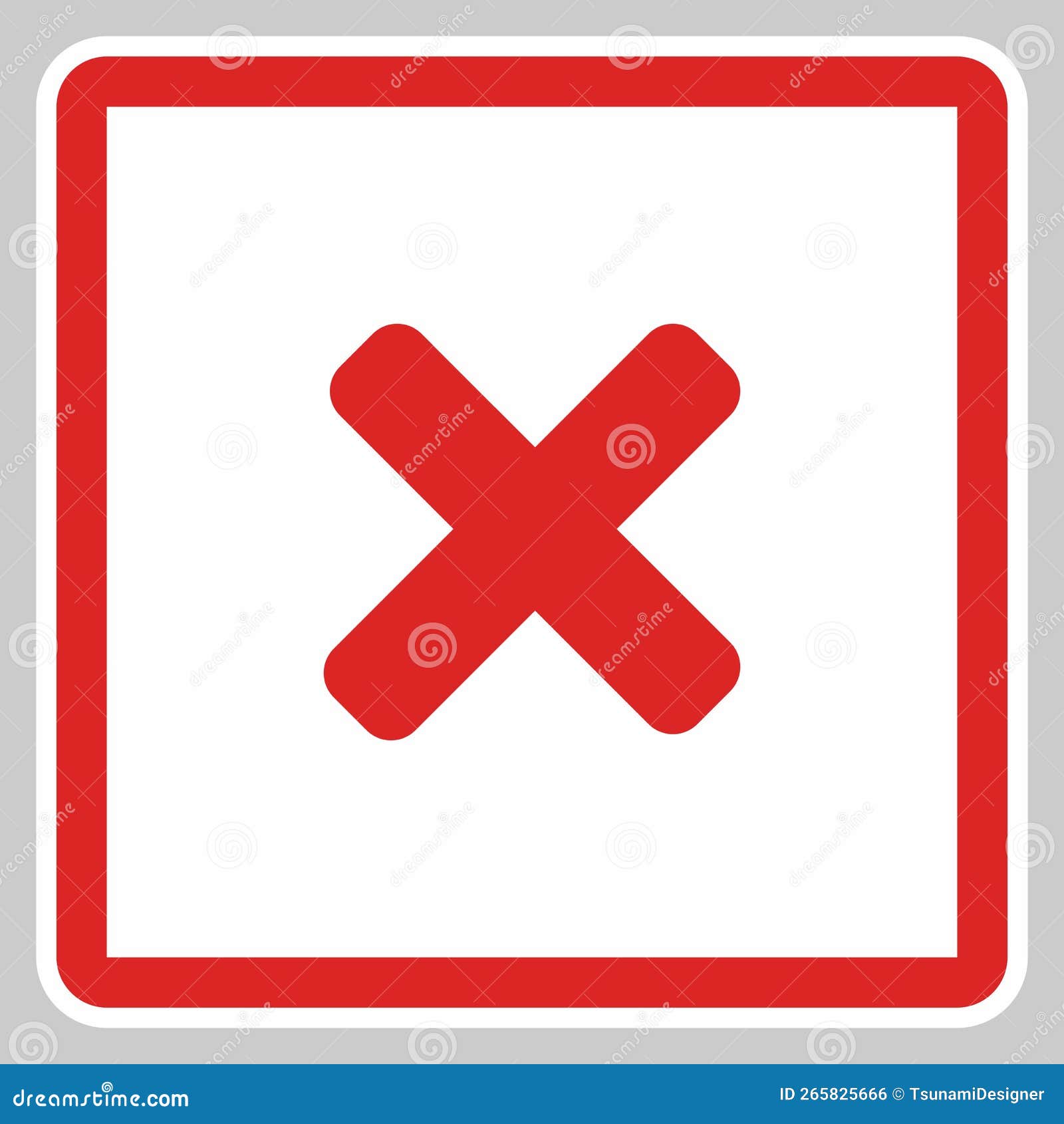 Wrong Marks, Cross Marks, Rejected, Disapproved, No, False, Not Ok ...