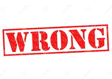 WRONG stock illustration. Illustration of insignia, correction - 87998248