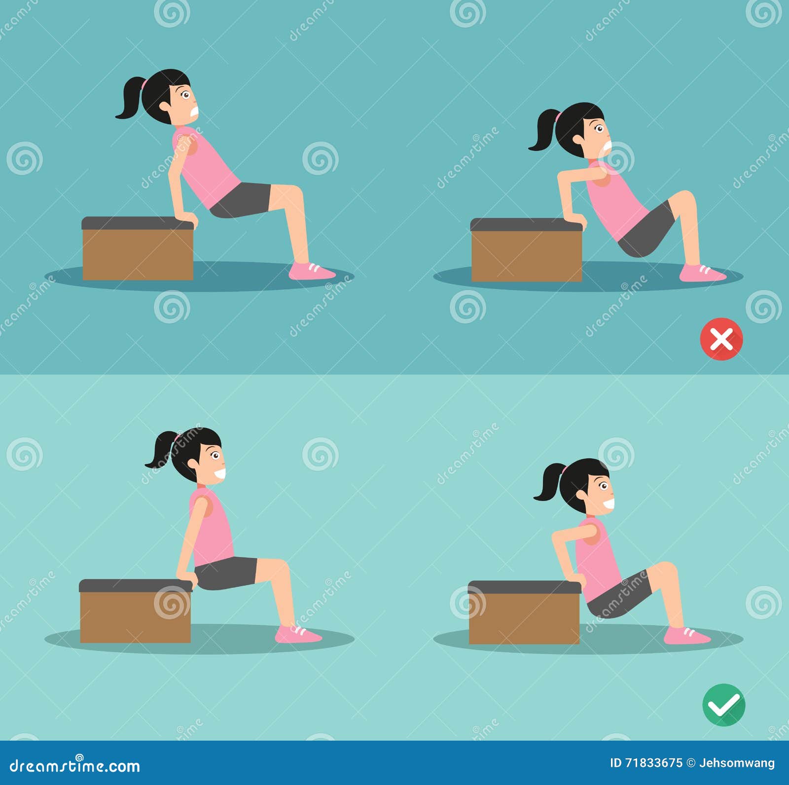 Tricep Stretch Exercise Silhouette Vector Illustration | CartoonDealer ...