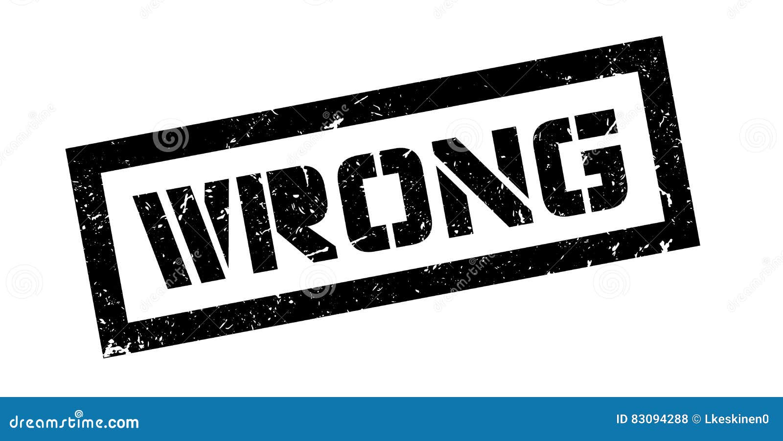 Wrong Rubber Stamp Royalty-Free Stock Photo | CartoonDealer.com #84832215