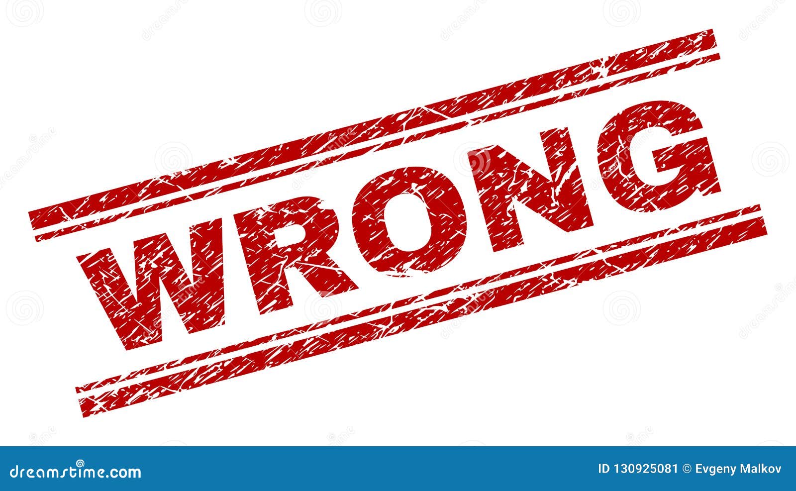 Scratched Textured WRONG Stamp Seal Stock Vector - Illustration of ...