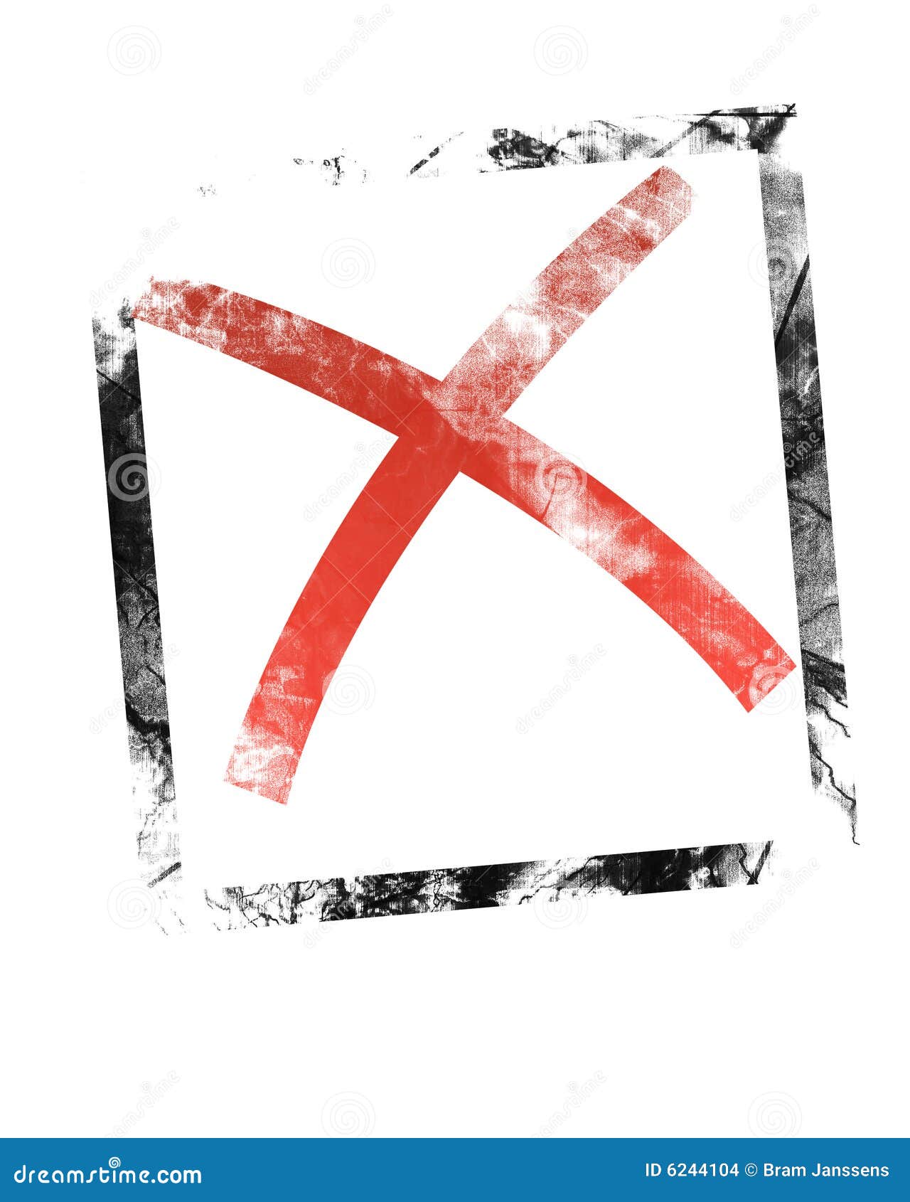 Wrong sign stock illustration. Illustration of green, check - 6244104