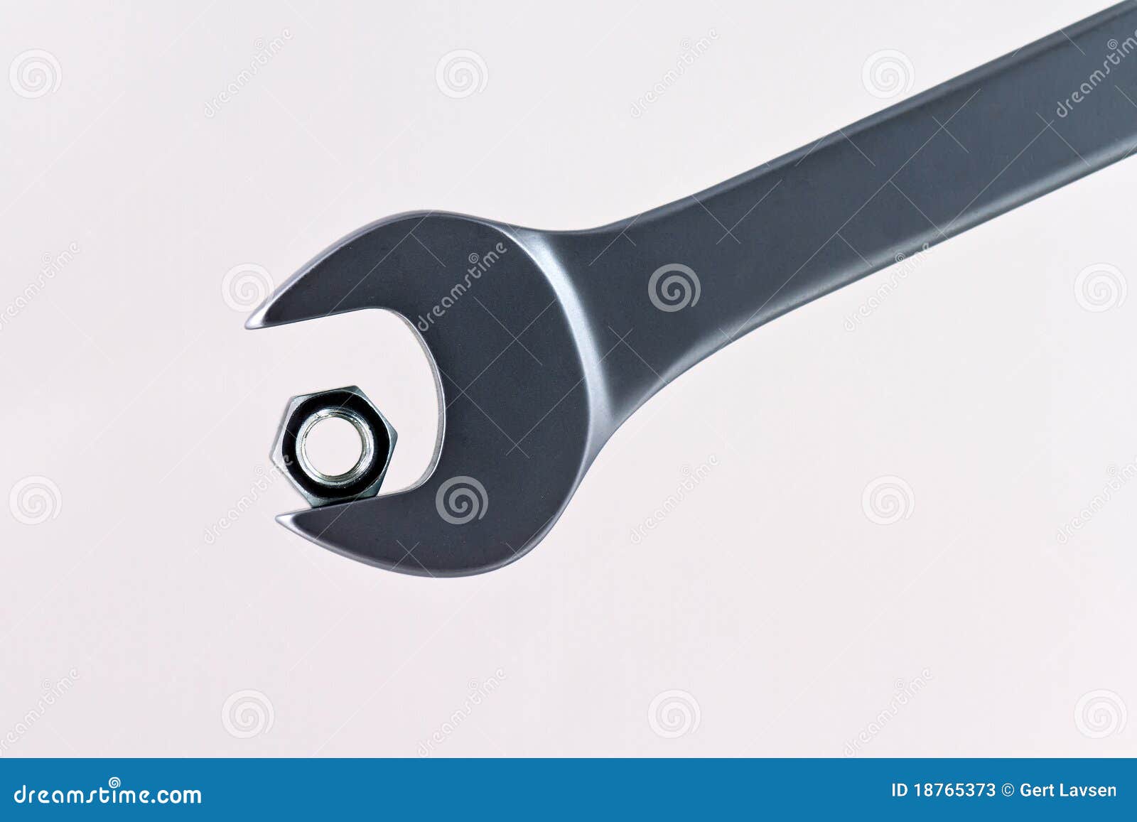 Wrong Sized Wrench with Smaller Nut Stock Image - Image of fastener ...