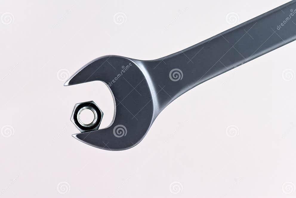 Wrong Sized Wrench with Smaller Nut Stock Image - Image of fastener ...