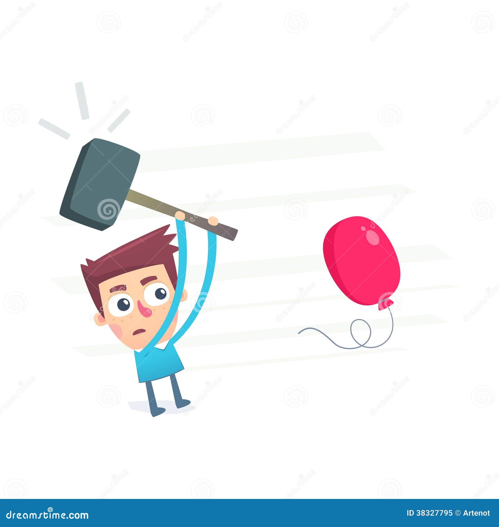 Wrong Solution for Simple Tasks Stock Illustration - Illustration of ...