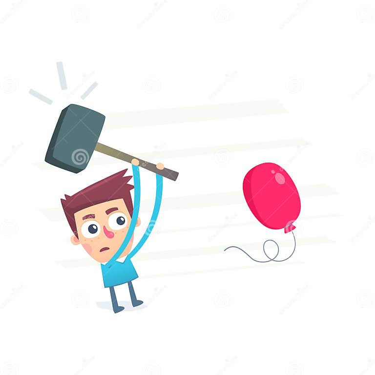 Wrong Solution for Simple Tasks Stock Illustration - Illustration of ...