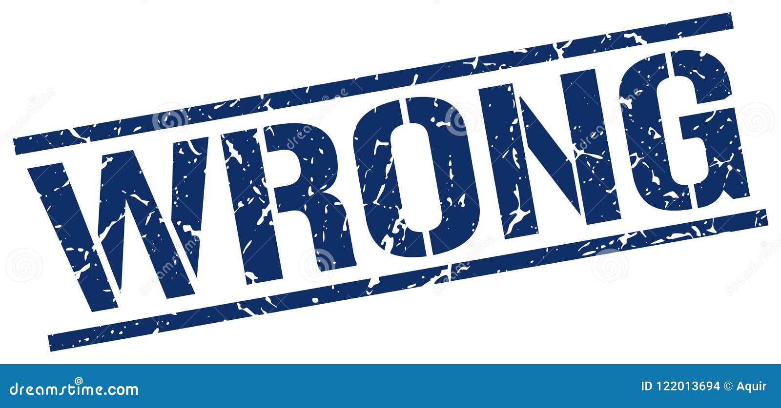 Wrong stamp stock vector. Illustration of sign, wrong - 122013694