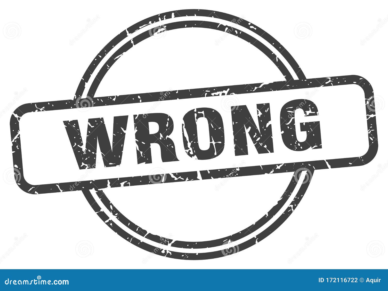Wrong Stamp. Wrong Round Grunge Sign Stock Vector - Illustration of ...