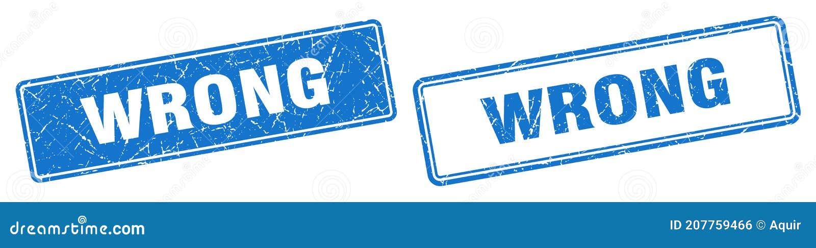 Wrong Stamp Set. Wrong Square Grunge Sign Stock Vector - Illustration ...