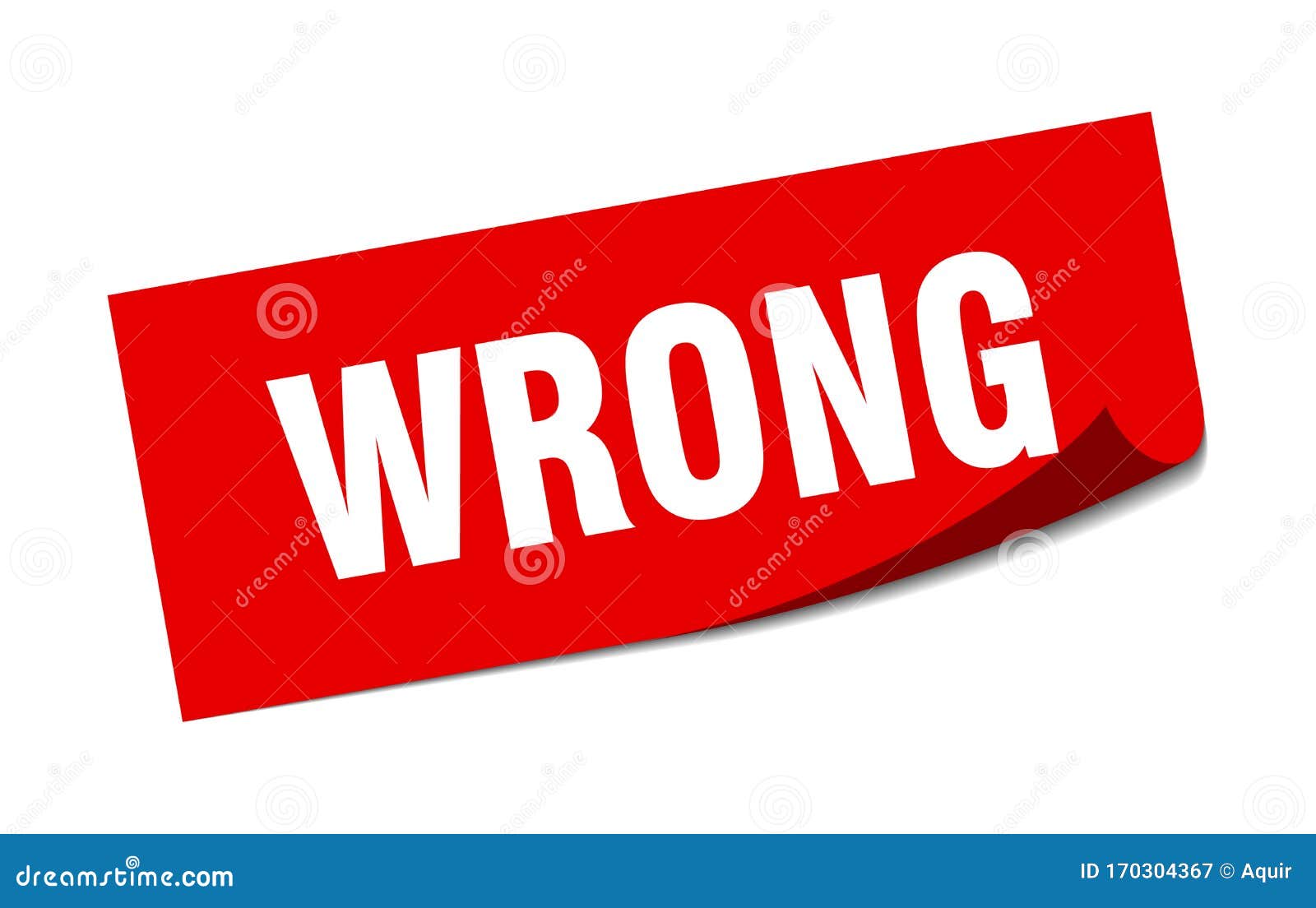 Wrong Sticker. Wrong Square Sign Stock Vector - Illustration of paper ...