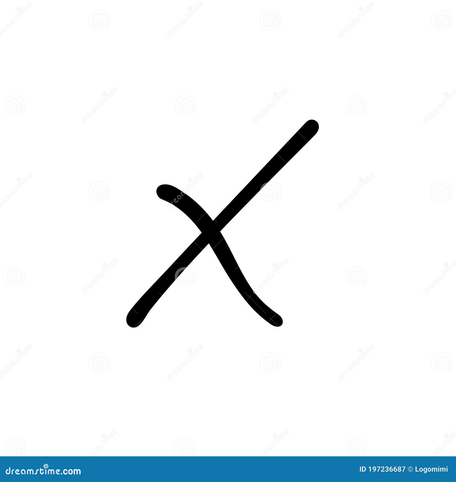 Wrong Symbol Design, Cross Sign Vector Illustration Stock Vector ...