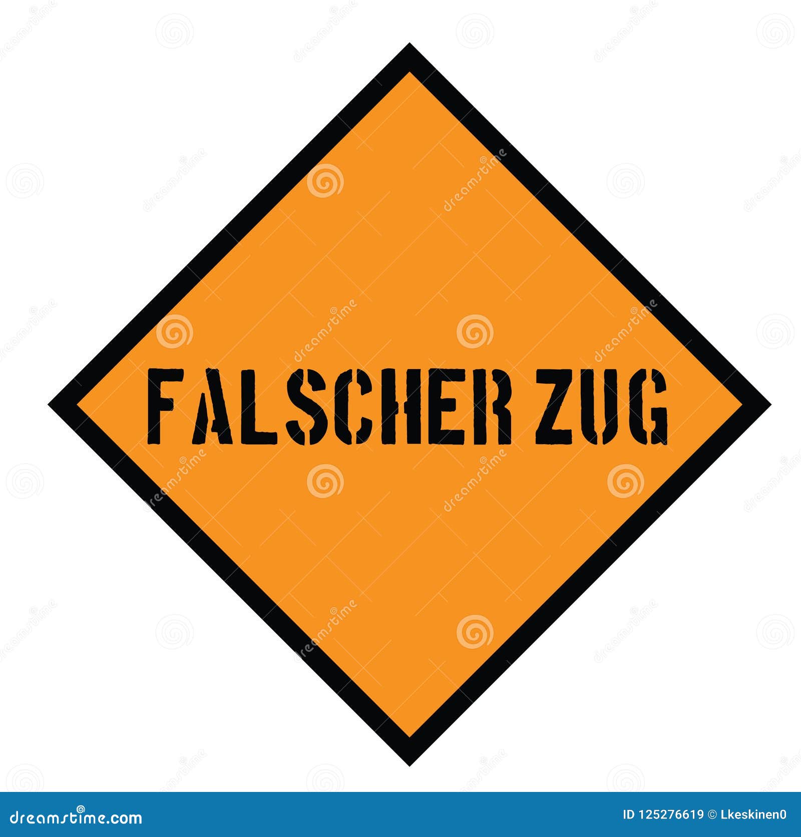 Wrong turn stamp in german stock vector. Illustration of decide - 125276619