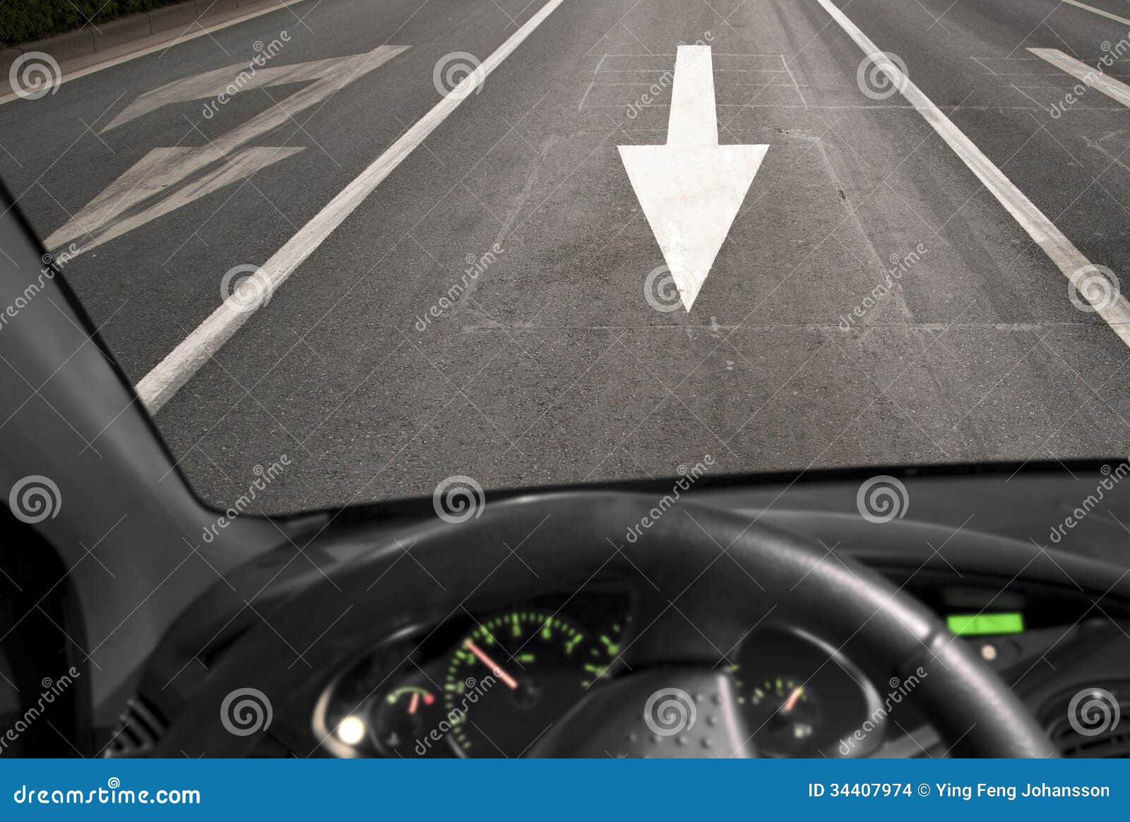 Wrong way stock photo. Image of driving, road, line, grey - 34407974