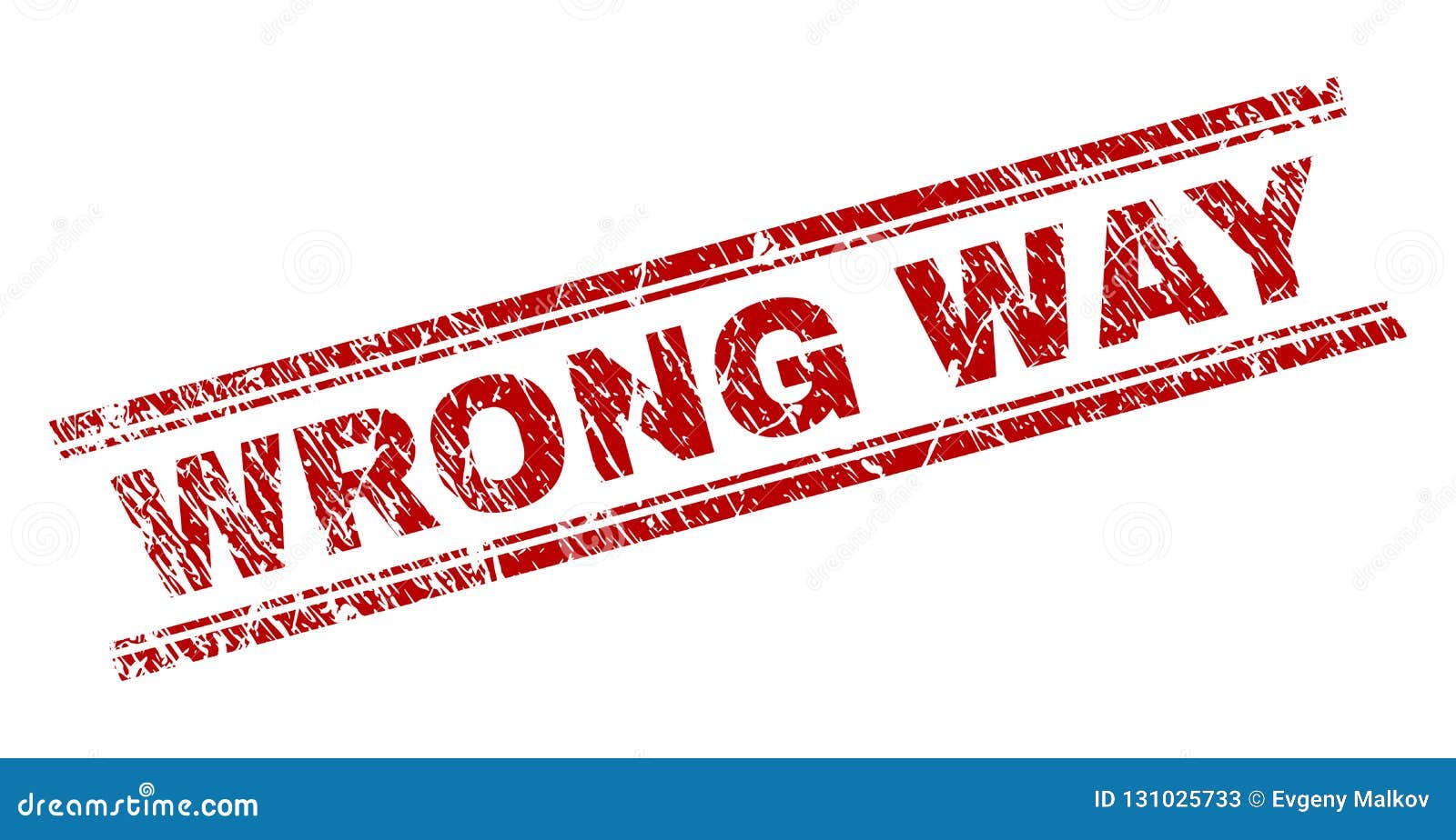 Scratched Textured WRONG WAY Stamp Seal Stock Vector - Illustration of ...