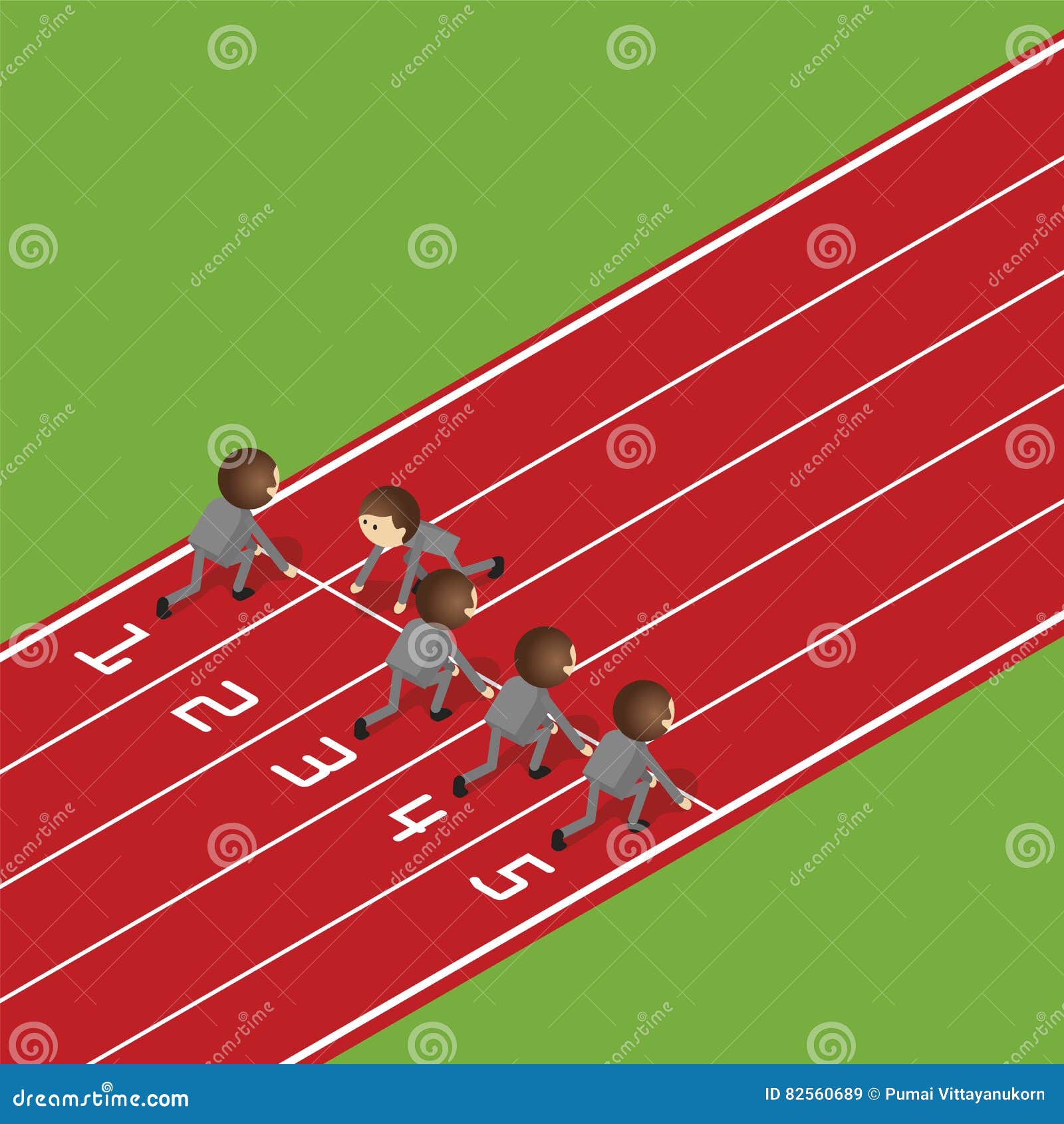 Wrong Way To Run at Start Point Stock Vector - Illustration of ...