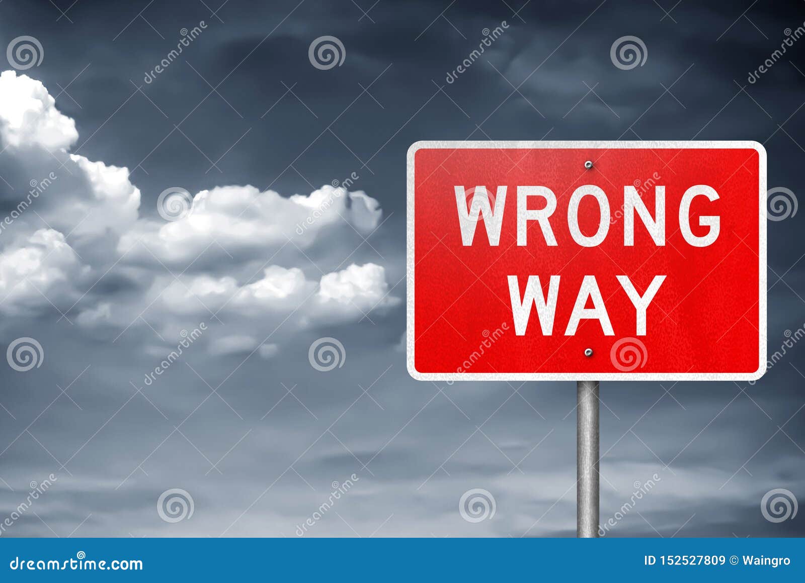 Wrong Way Traffic Sign Red Symbol Vector Illustration | CartoonDealer ...
