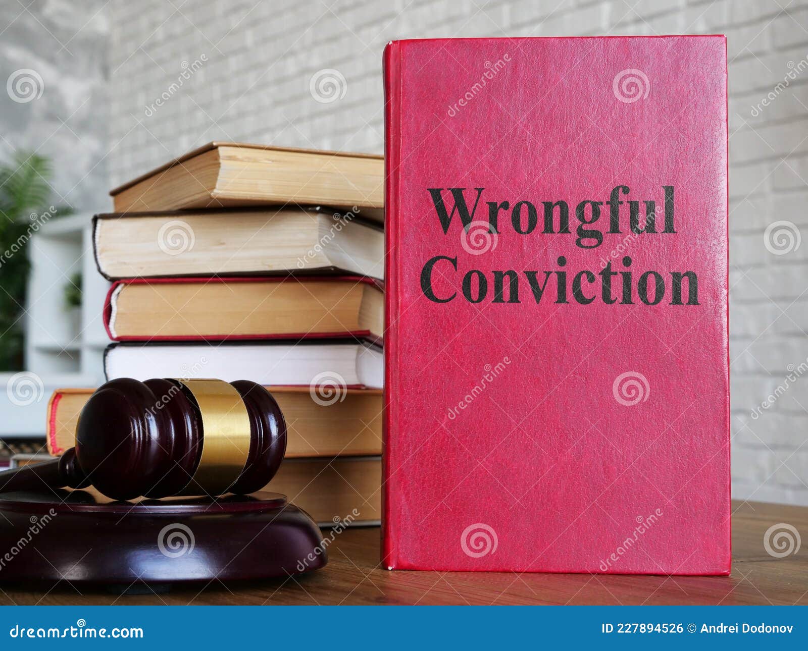Wrongful Conviction is Shown on the Photo Using the Text Stock Photo ...