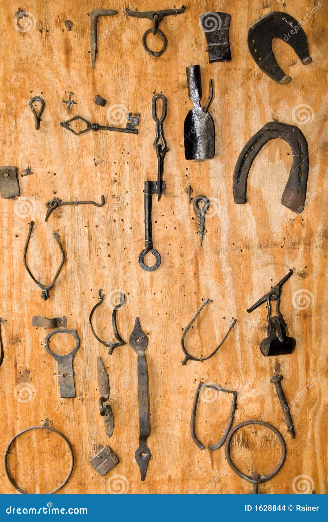 Wrought iron stock photo. Image of fashioned, horseshoe - 1628844