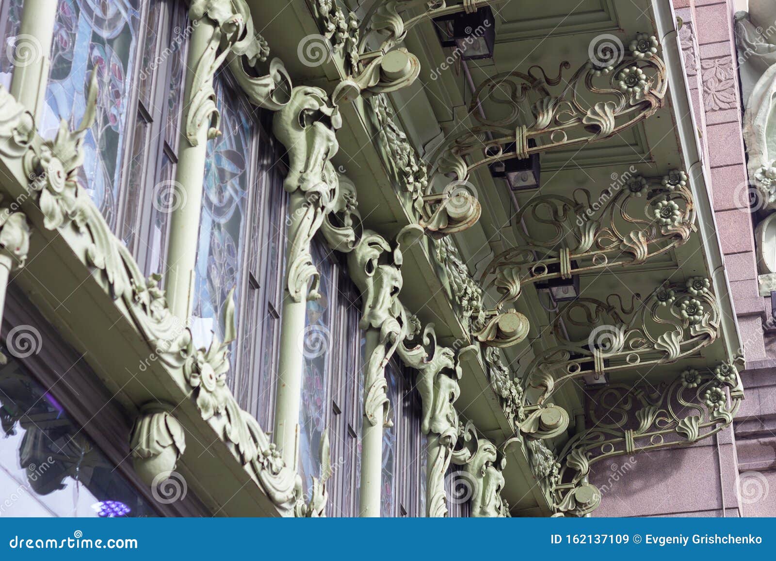 Wrought Iron Architecture Buildings Ironwork Pattern Creativity Stock ...