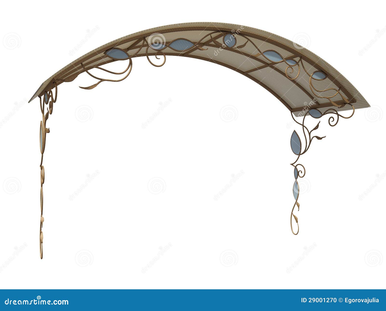 Wrought iron canopy stock photo. Illustration of ornamental - 29001270