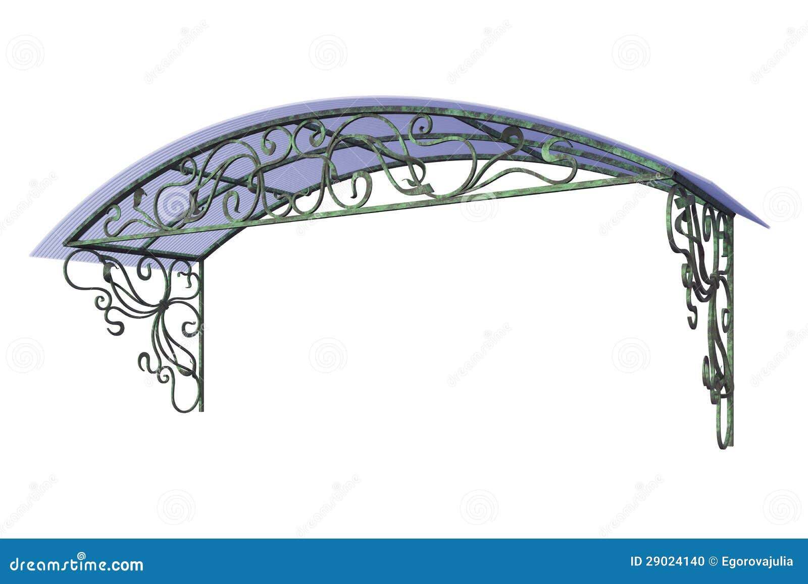 Wrought iron canopy stock photo. Illustration of green - 29024140