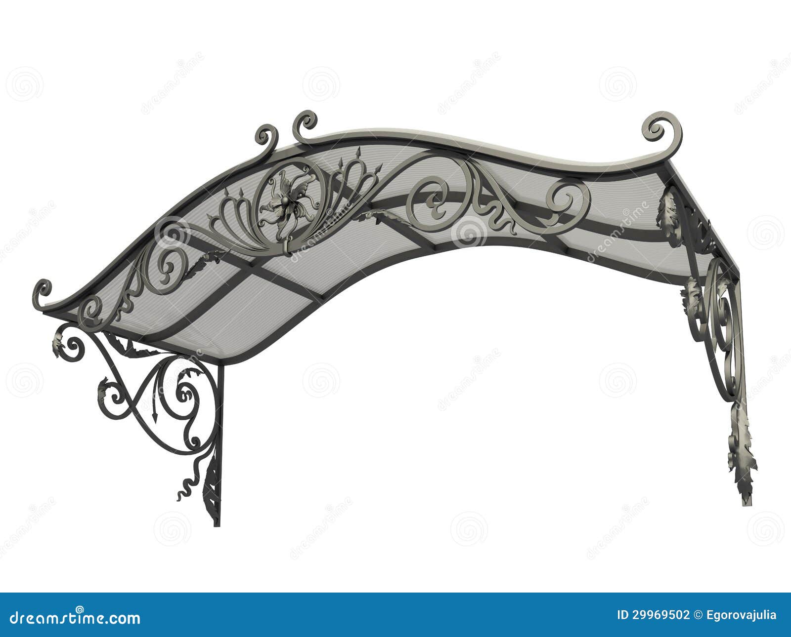 Wrought iron canopy stock photo. Illustration of iron - 29969502