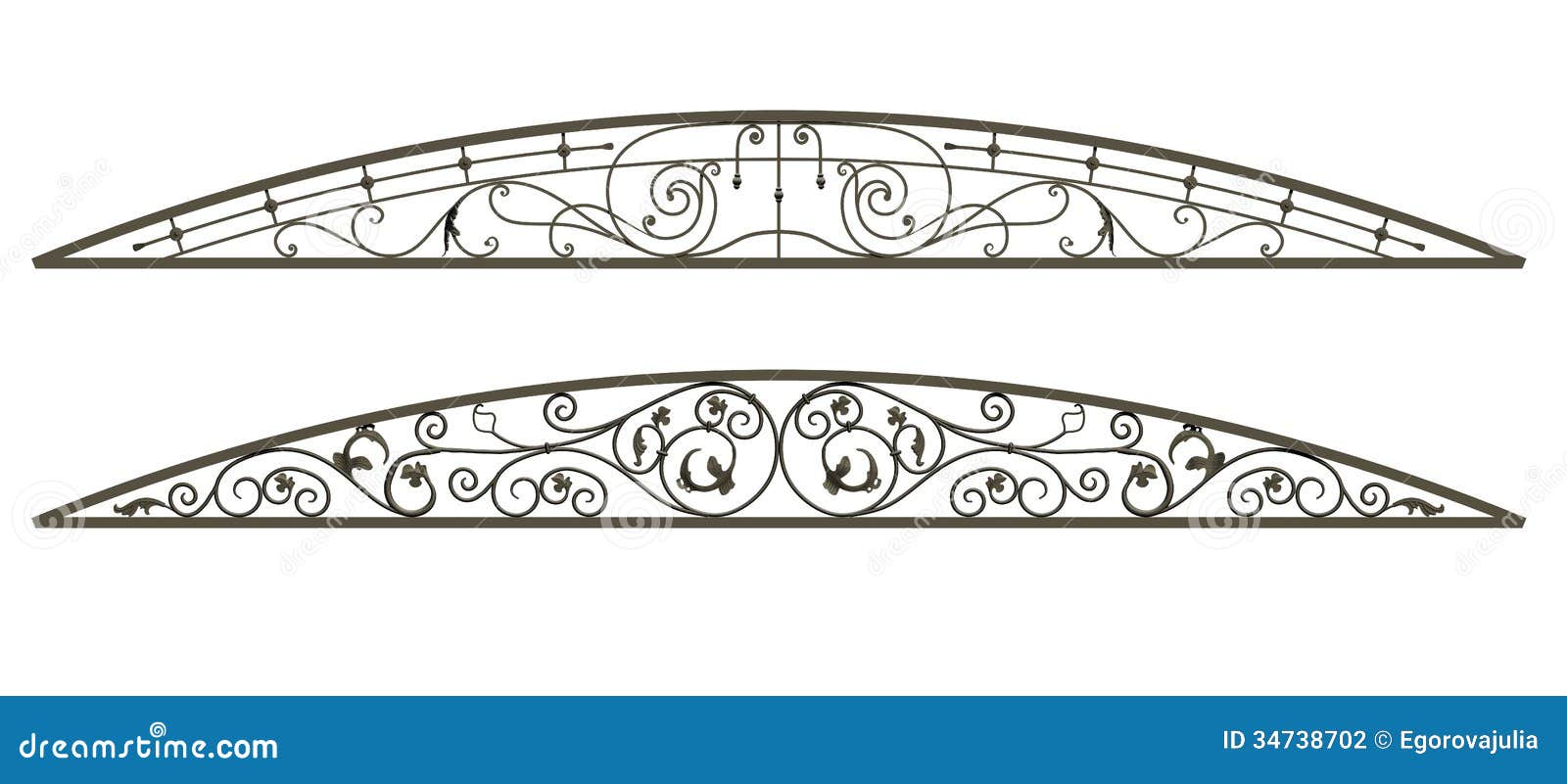 Wrought iron canopy stock illustration. Illustration of scroll - 34738702