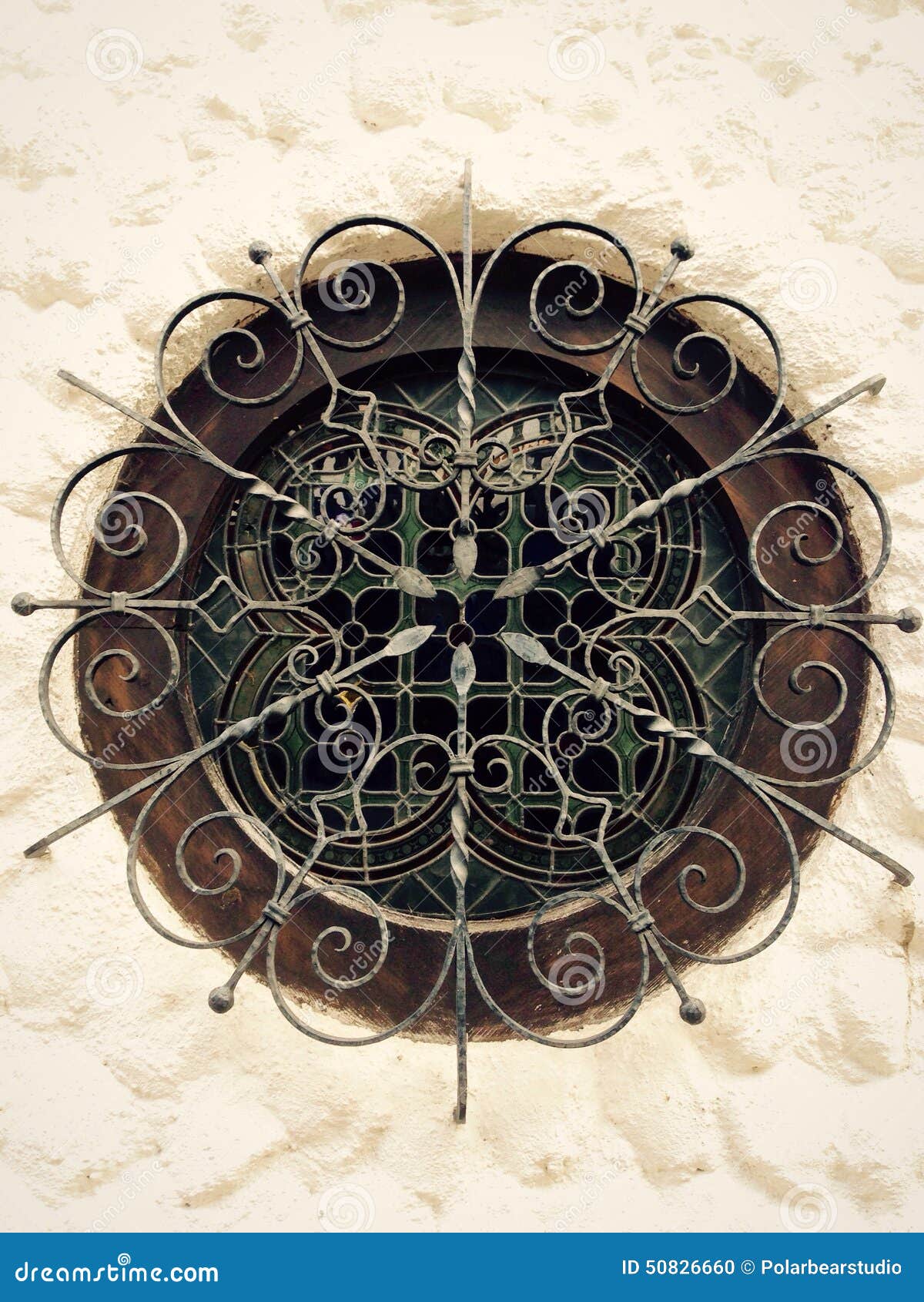 Wrought Iron Circular Window Stock Photo - Image of circular, classic ...