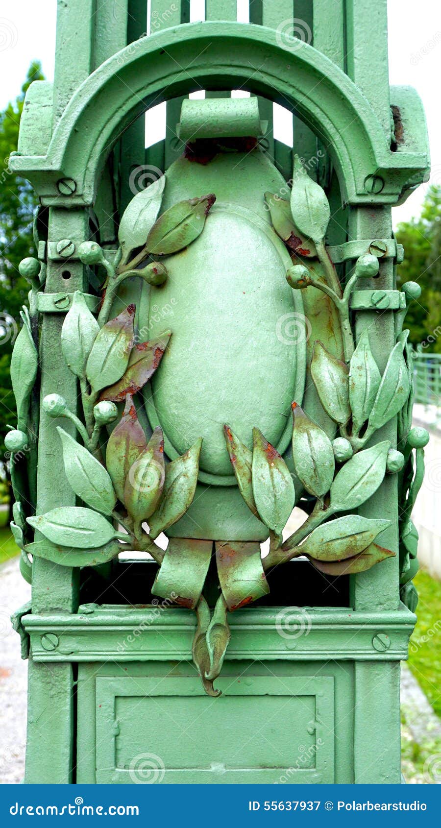 Wrought iron column detail stock image. Image of structure - 55637937