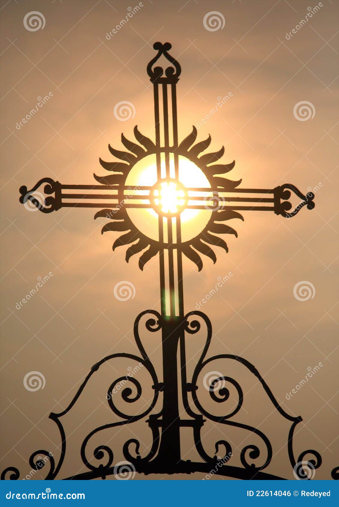 Wrought iron cross stock photo. Image of saints, faith - 22614046