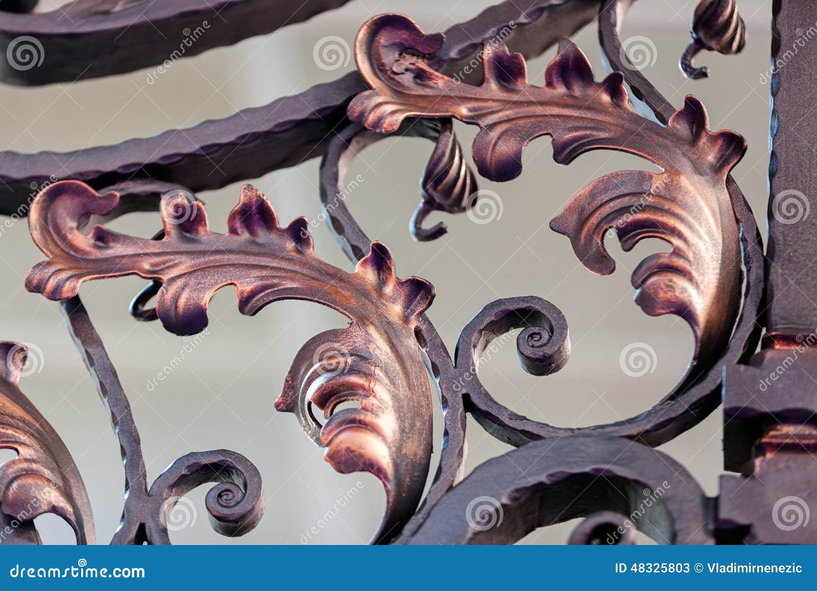 Wrought iron stock image. Image of forged, architecture - 48325803