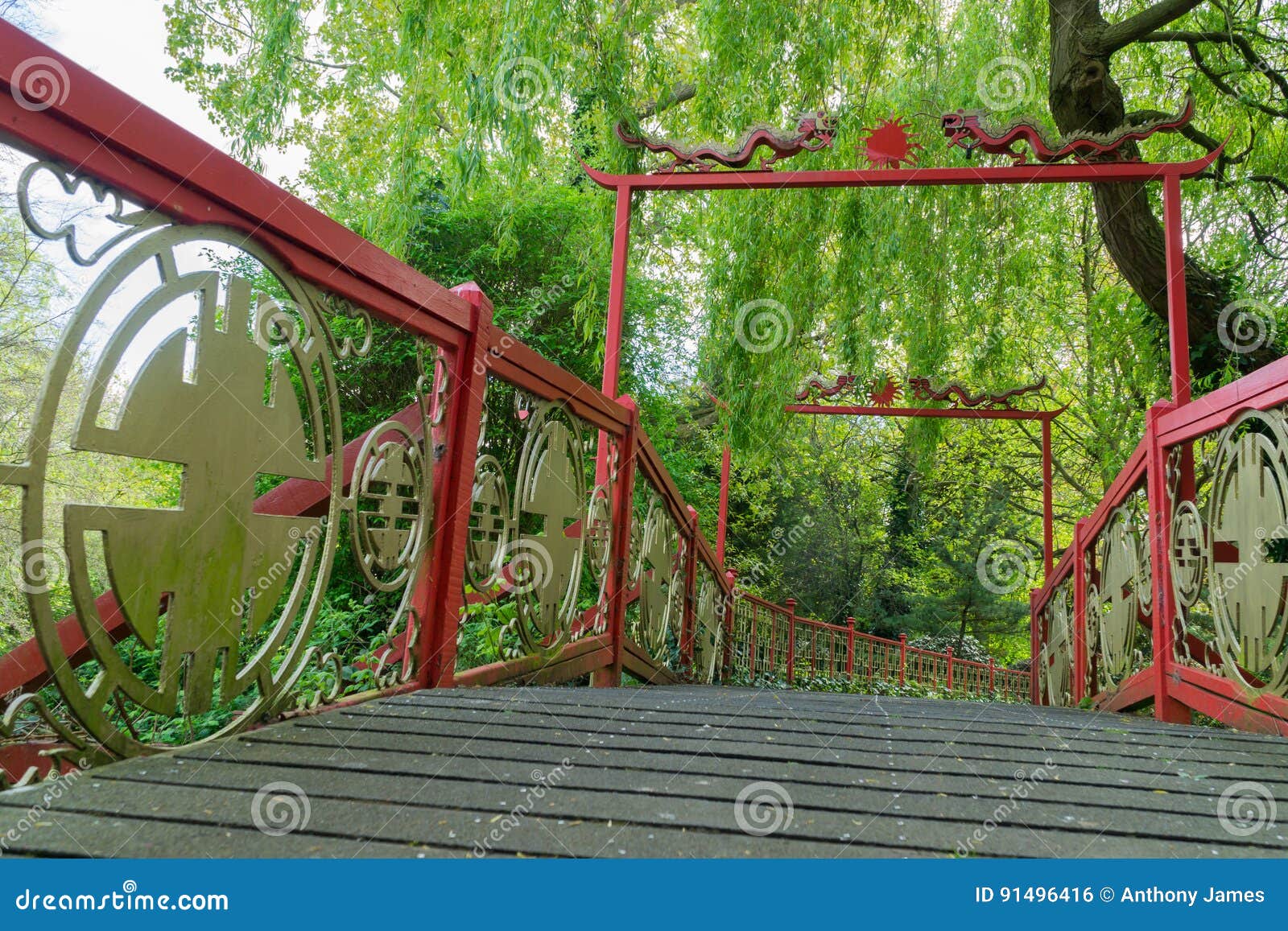 Wrought Iron Entrance on a Path Way Stock Photo - Image of table, bench ...