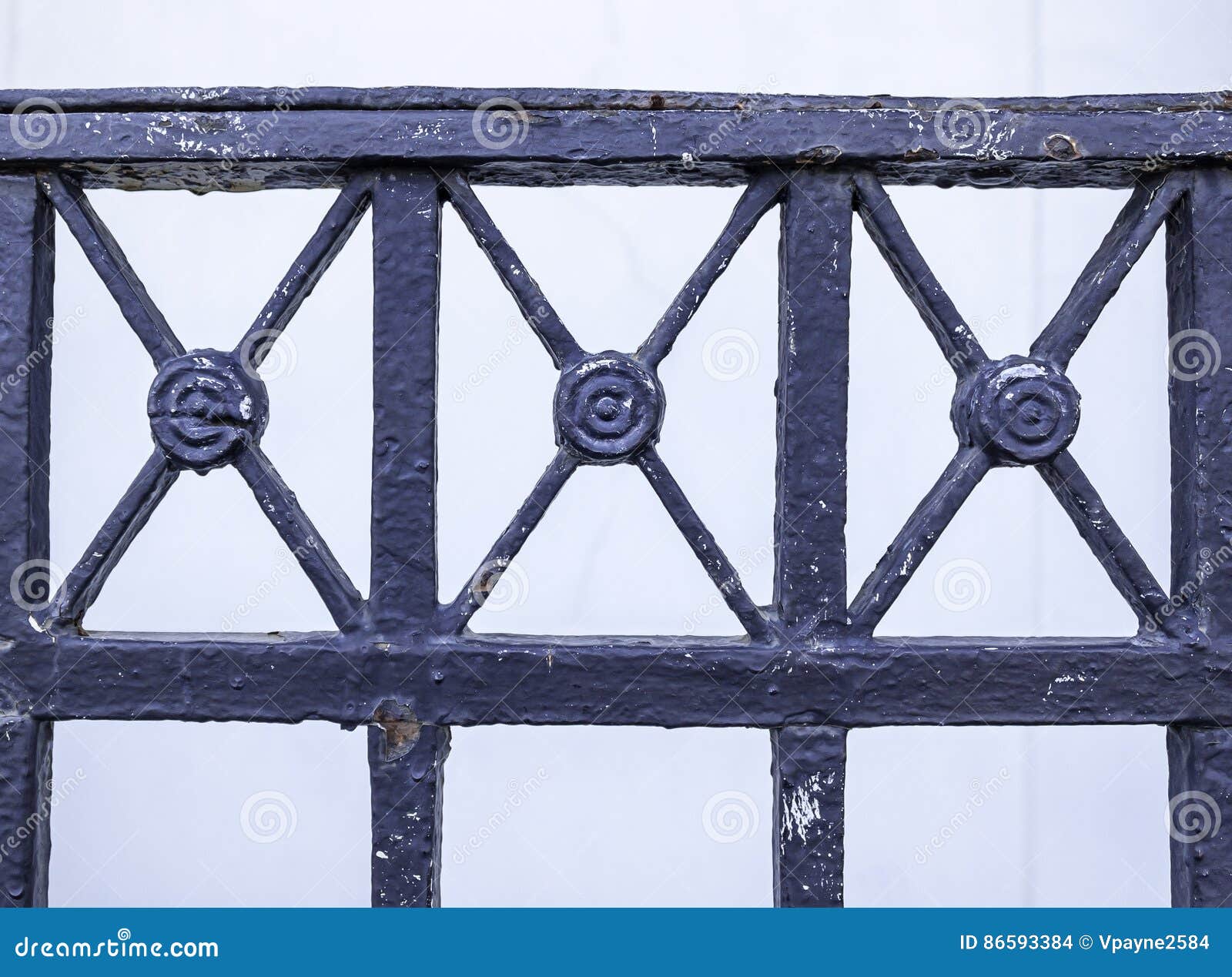 Wrought Iron Fence stock photo. Image of fence, repeat - 86593384