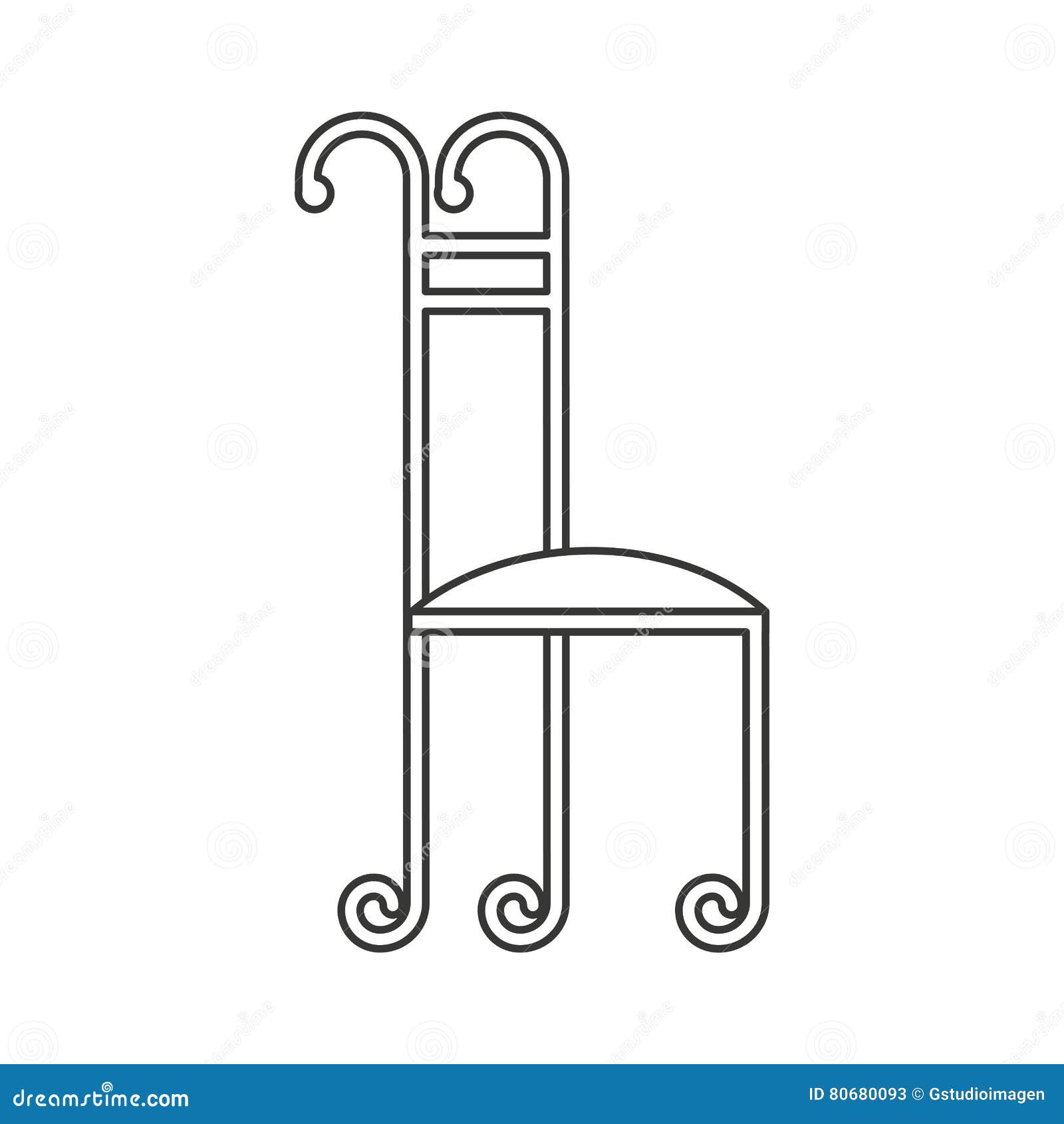 Wrought Iron Frame Isolated Icon Stock Vector - Illustration of ...