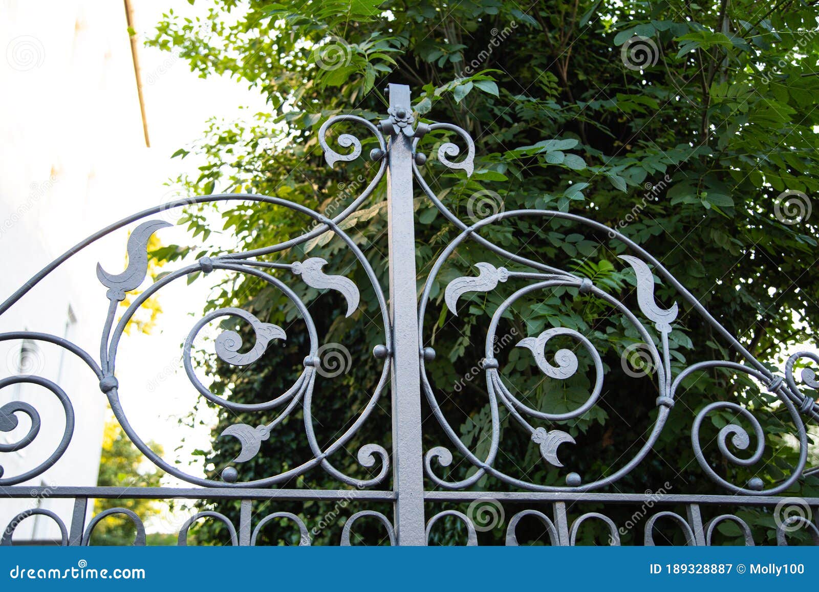 Wrought Iron Gate, Blacksmithing, Munich Stock Image - Image of ...