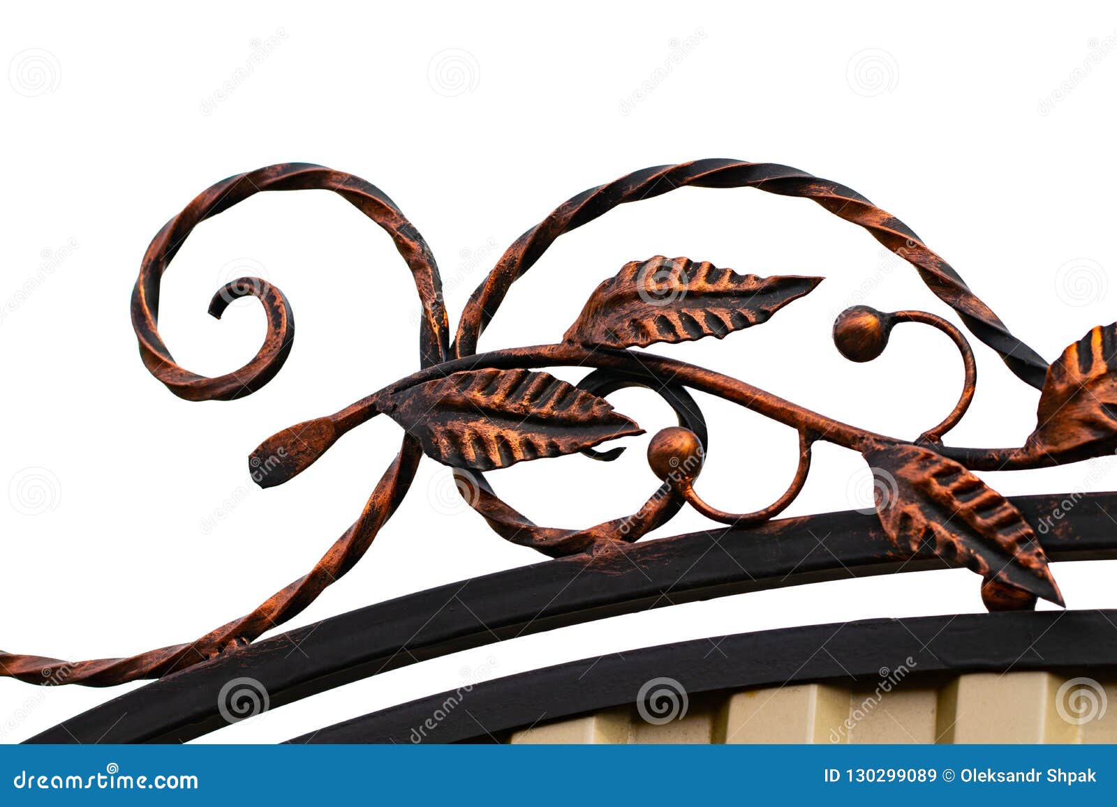 Wrought-iron Gates, Ornamental Forging, Forged Elements Close-up Stock ...