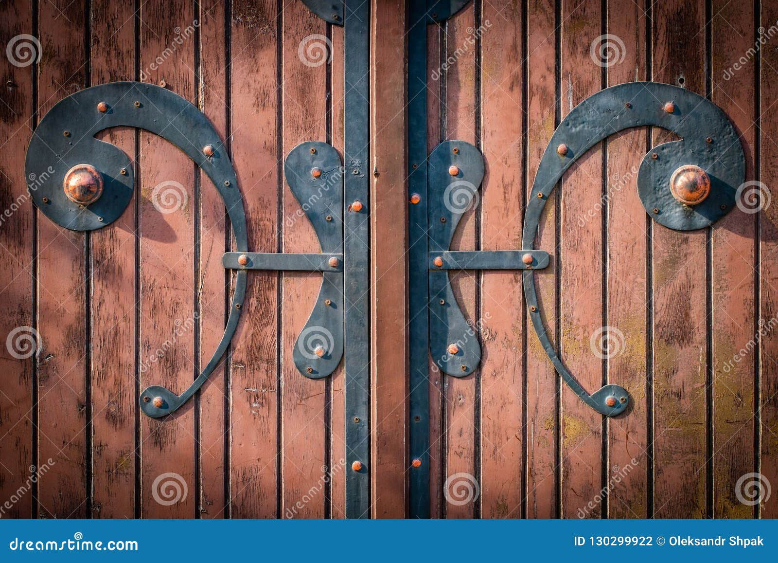 Wrought-iron Gates, Ornamental Forging, Forged Elements Close-up Stock ...