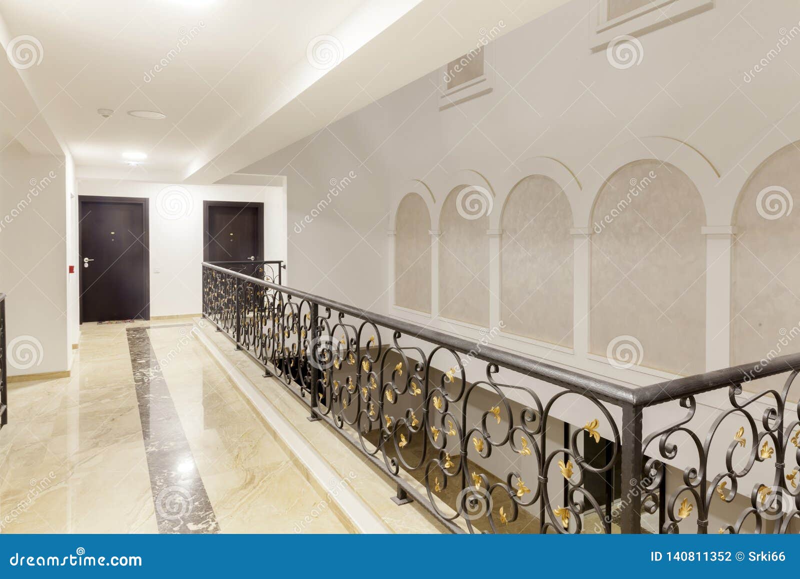 Wrought Iron in the Hallway Stock Photo - Image of apartment, inside ...