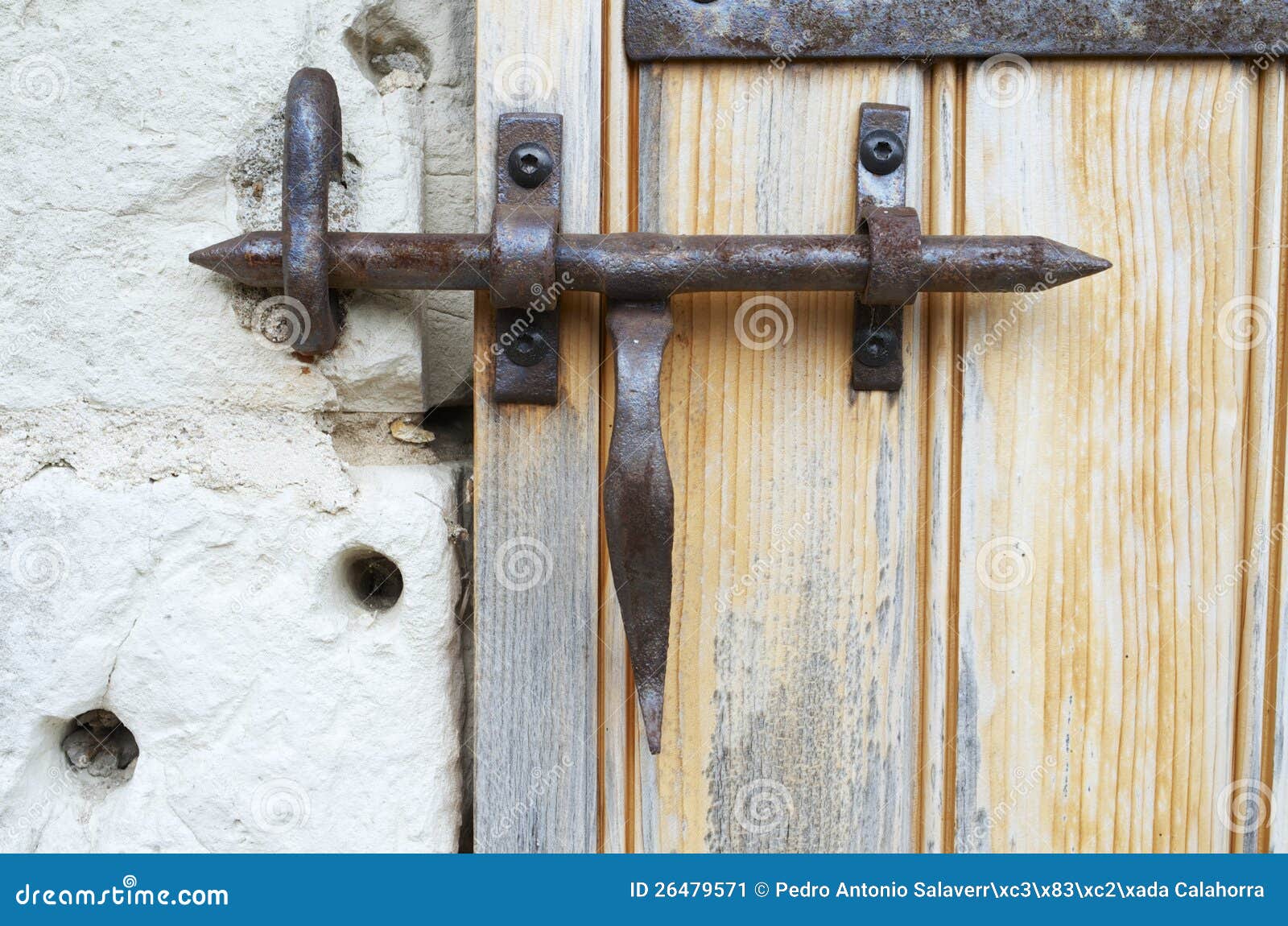 Wrought iron lock stock image. Image of pattern, handle - 26479571