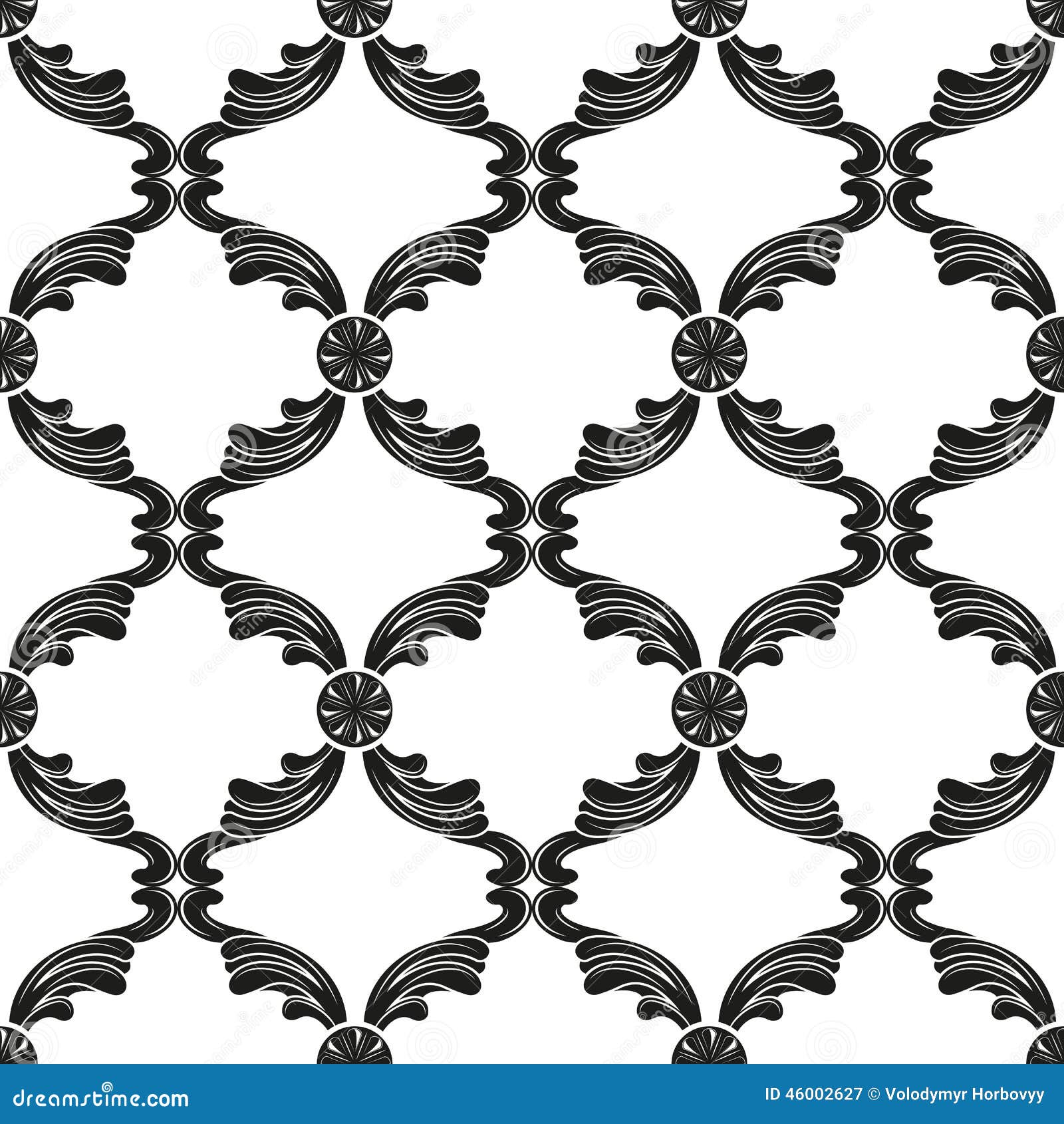 Wrought iron pattern stock vector. Illustration of ornamental - 46002627